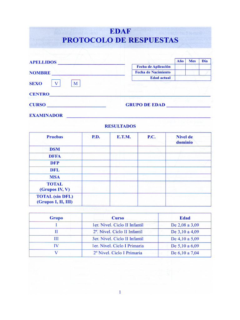 Hoja de Respuestas - EDAF | PDF