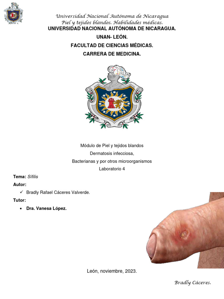 Sífilis Vs Chancroide | PDF | Penicilina | Infección transmitida ...