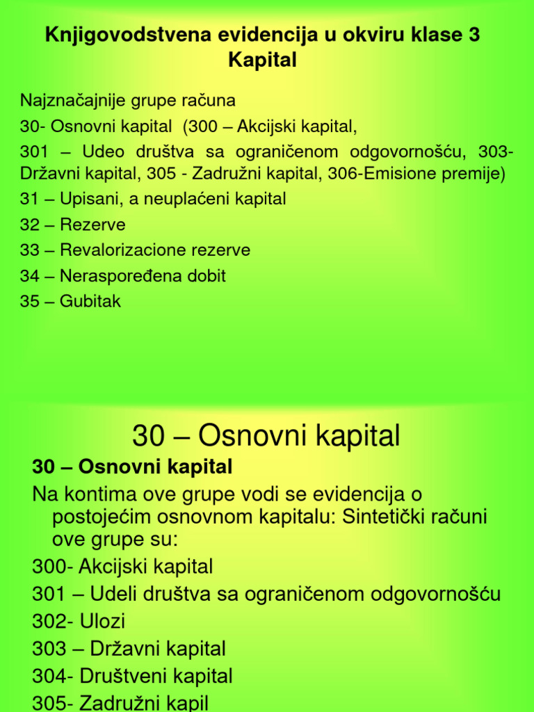 Finansijsko Računovodstvo I Bilans V Predavanje Prezentacija | PDF