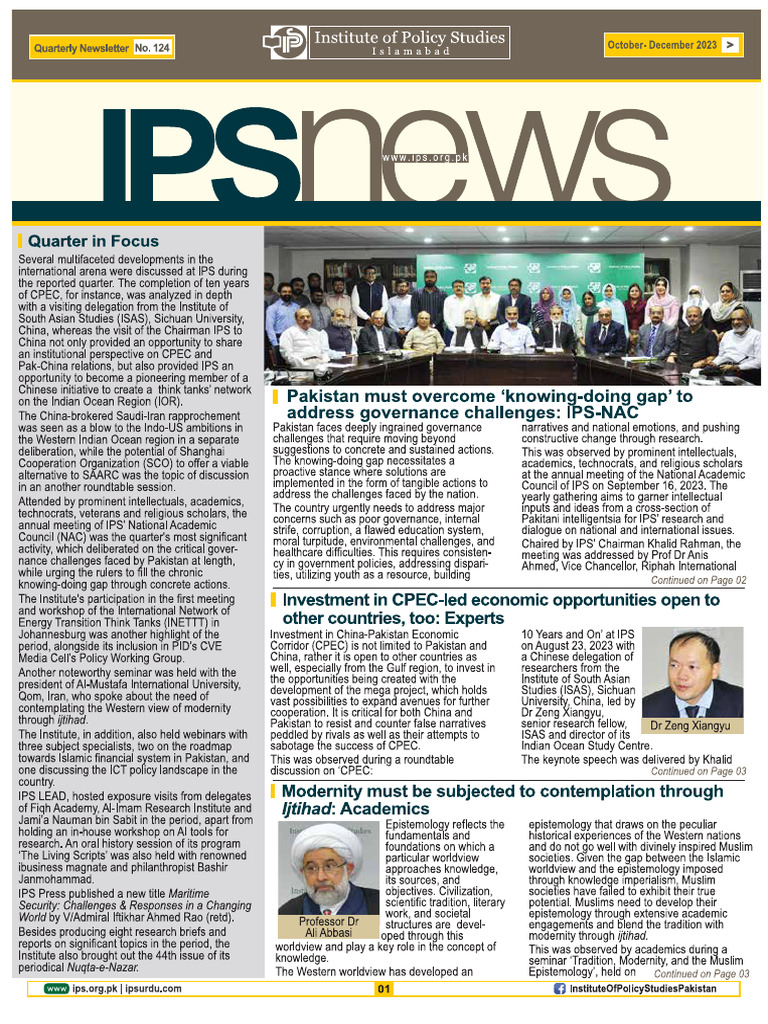 Quarterly IPS News, Issue No. 124 (Oct-Dec 2023) | PDF