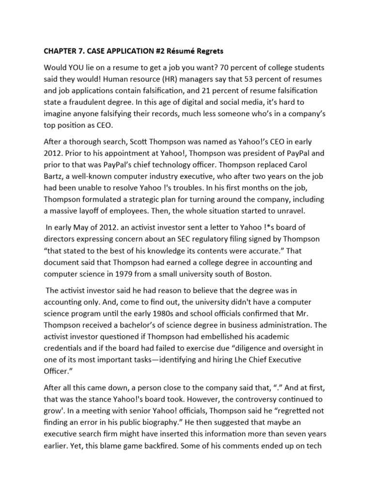 Chapter 7. Case Study Analysis | PDF