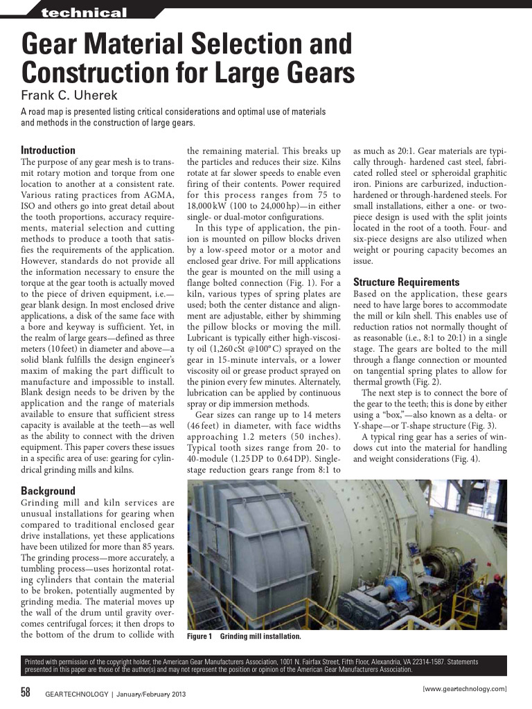 Large Gear Construction | Download Free PDF | Gear | Welding