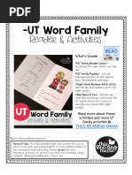 Mr. Nut: - Ut Word Family | PDF