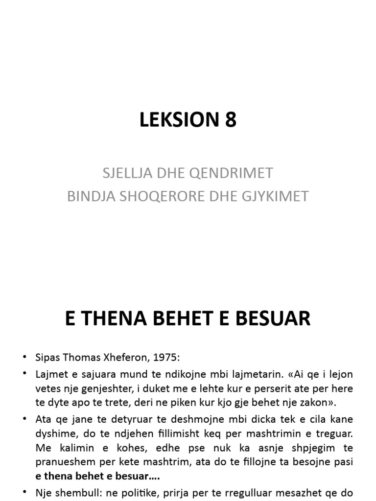 Leksion 8 | PDF