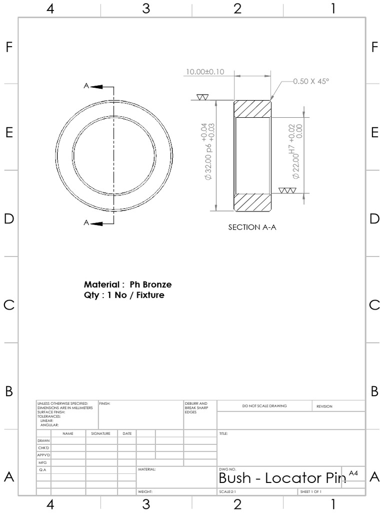 Bush - Locator Pin | PDF | Mechanical Engineering