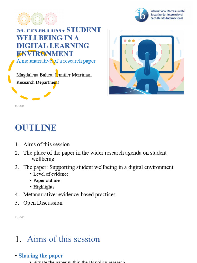 Enhancing Student Wellbeing Online | PDF | Evidence Based Practice ...