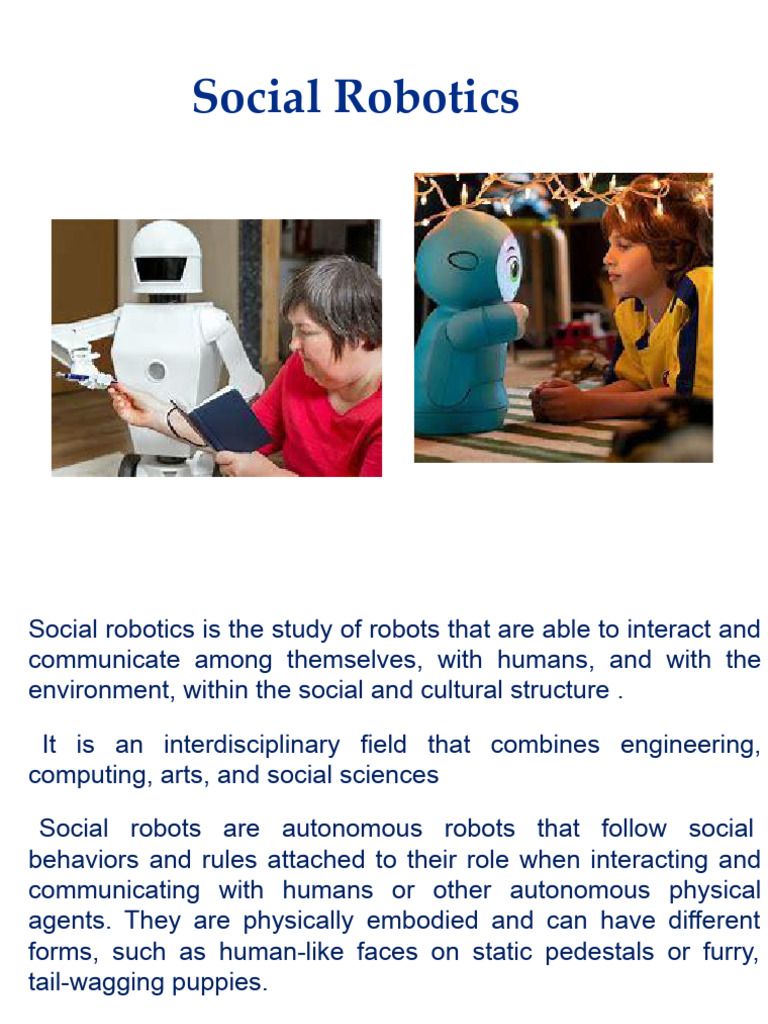 Social Robotics 01 Pdf Robot Robotics 