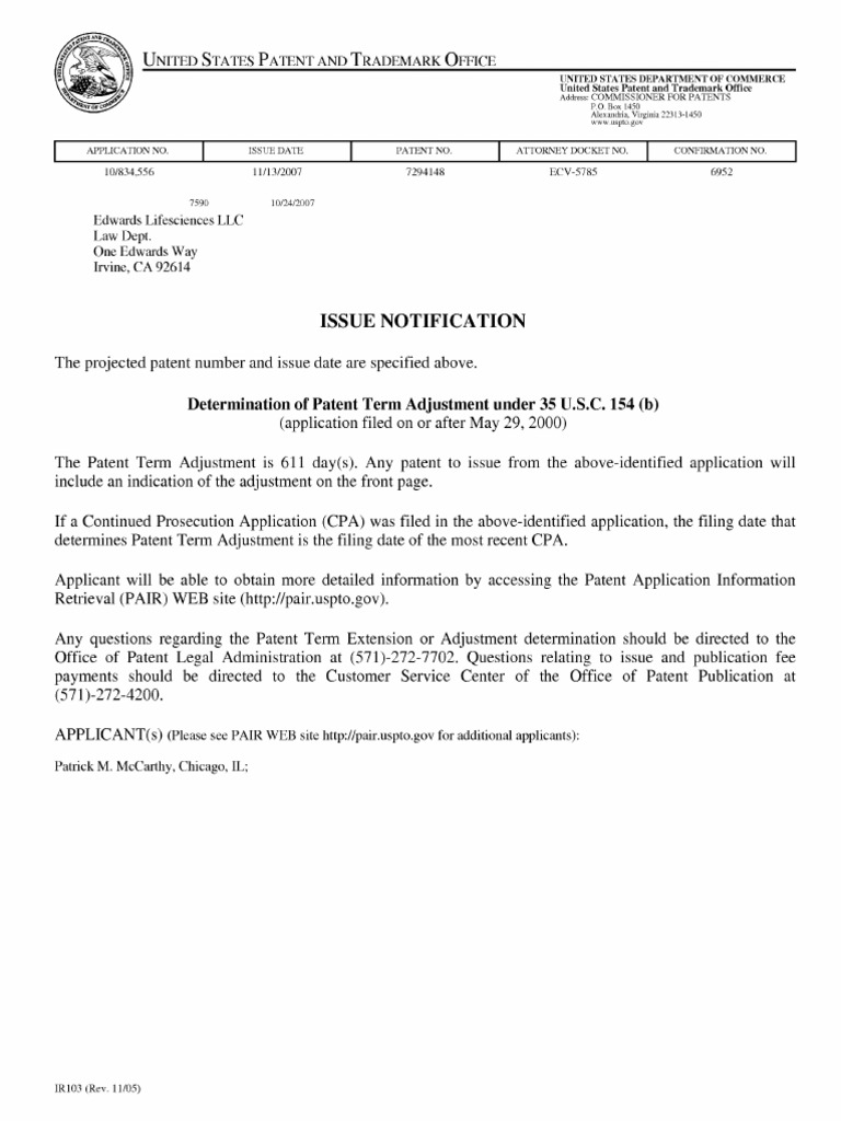 Myxo Patent Office Action | PDF