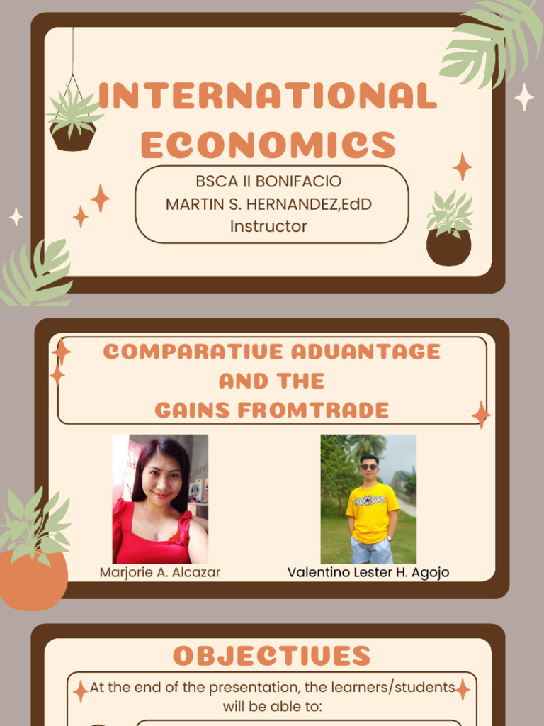 Comparative Advantage and Gains From Trade | PDF | Tariff | Comparative ...