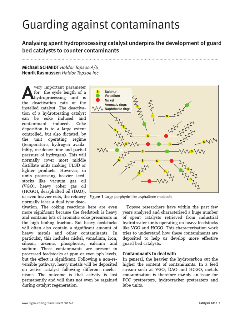Catalyst Protection for Refiners | PDF | Catalysis | Porosity
