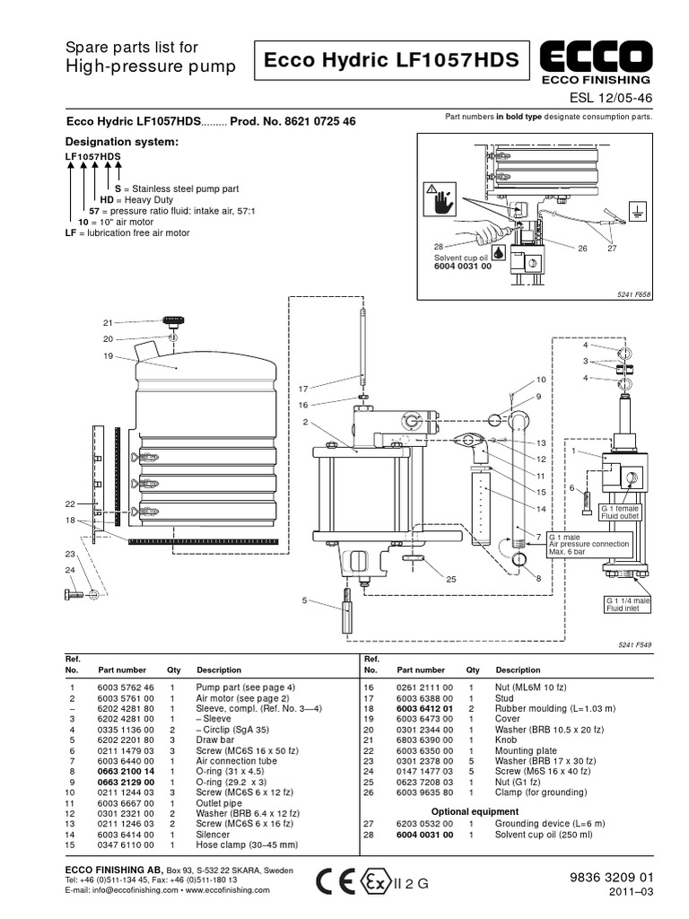 High-Pressure Pump Parts Guide | PDF | Valve | Pump