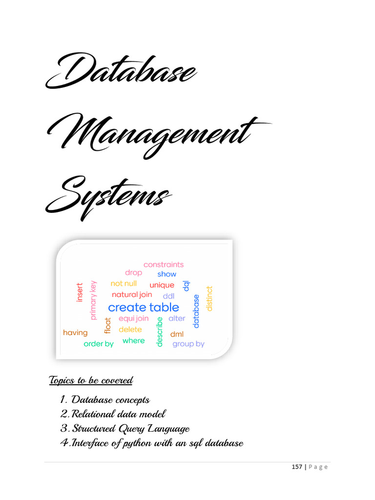 Dbms And Sql Notes Pdf Relational Database Relational Model 8928