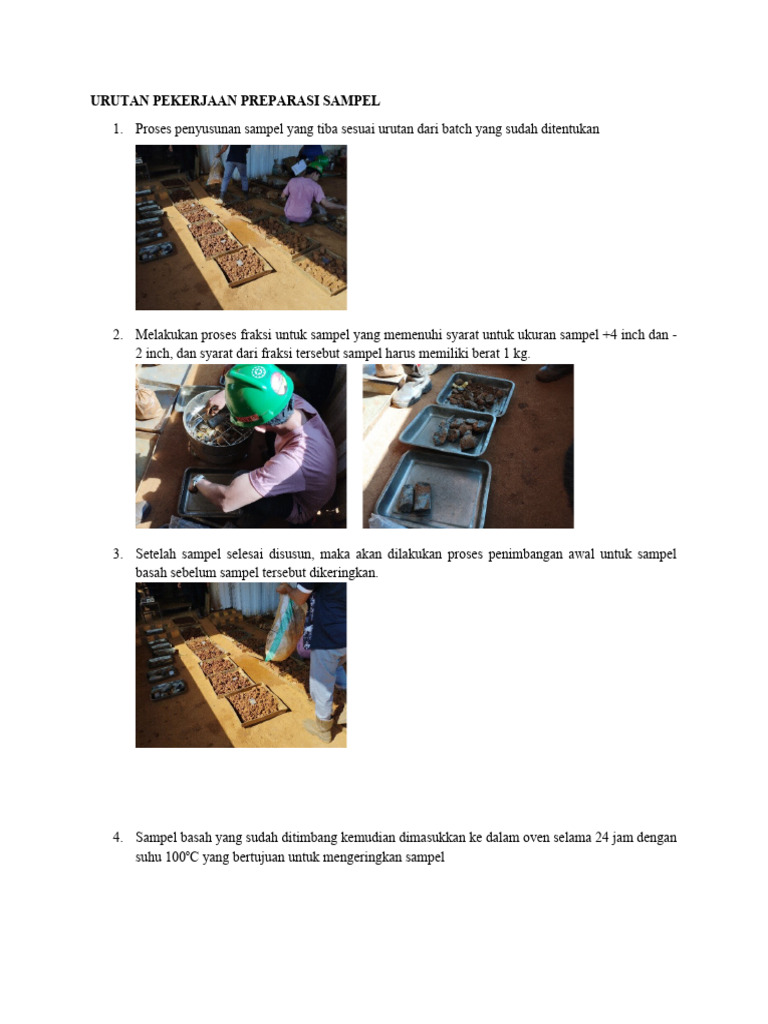 Sistem Preparasi Sampel Nikel Laterit | PDF