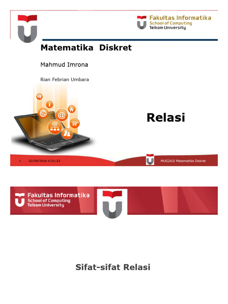 Bab 3 Relasi - Subbab 3 Sifat Relasi | PDF