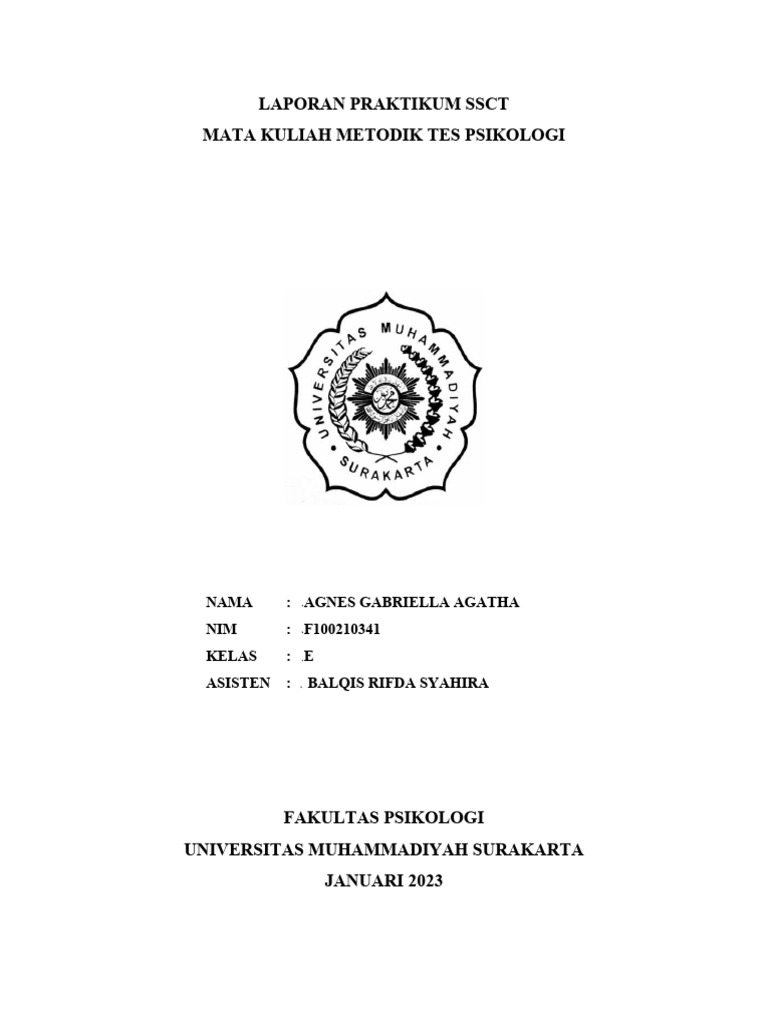 Format Laporan SSCT Wildan | PDF