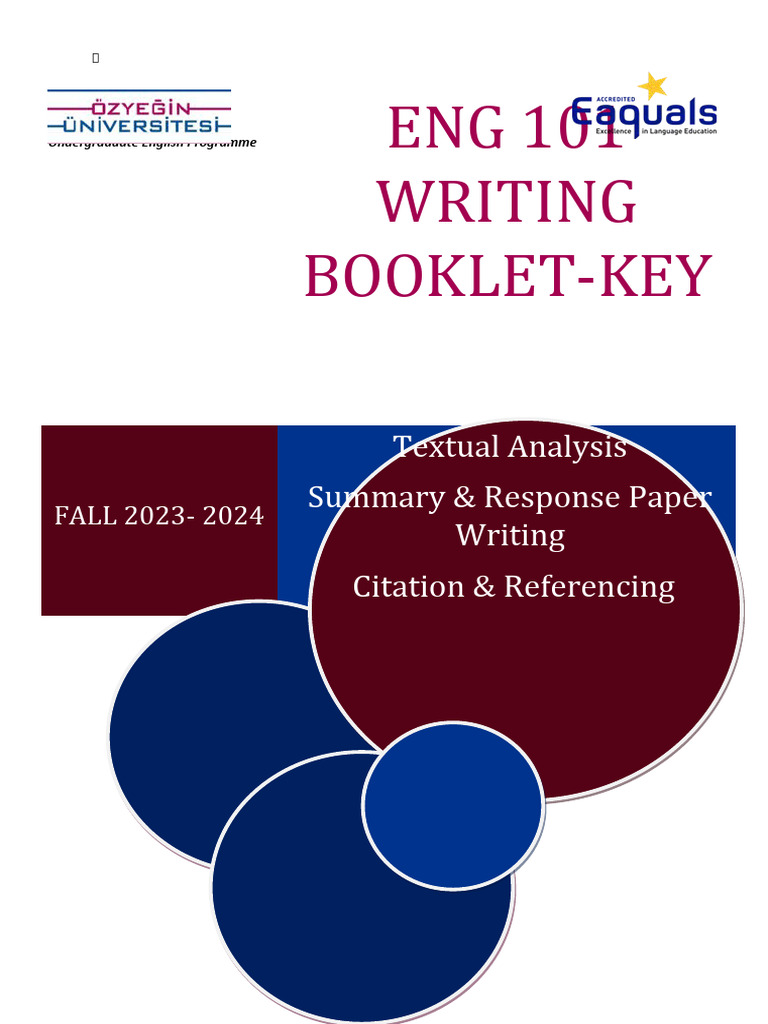 Writing Booklet_Answer Key (1) | PDF | Climate Change | Sedentary Lifestyle