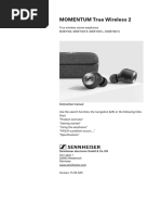 Sennheiser Momentum 4 User Manual | PDF | Headphones | Bluetooth