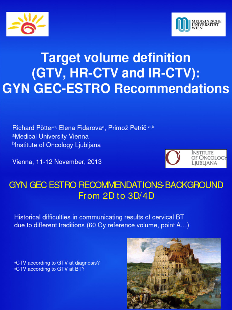 03 GYN GEC ESTRO November | PDF | Cervical Cancer | Human Diseases And ...