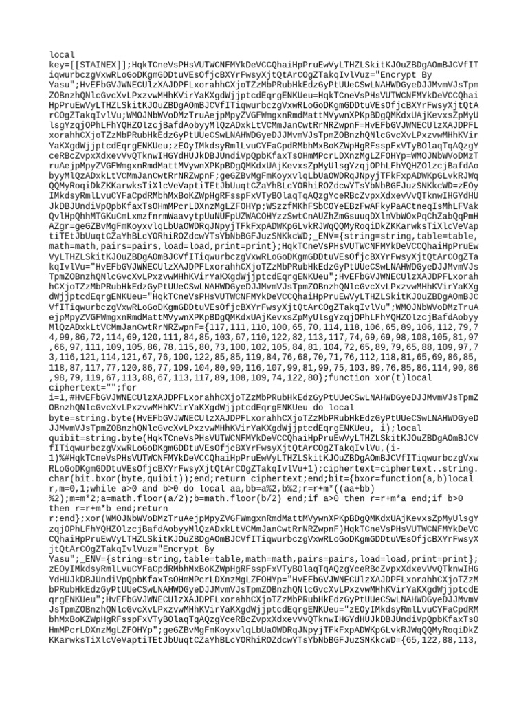 Encrypted - Auto Find Pog by Stainex - Lua | PDF | Espionage Techniques | Computer Security