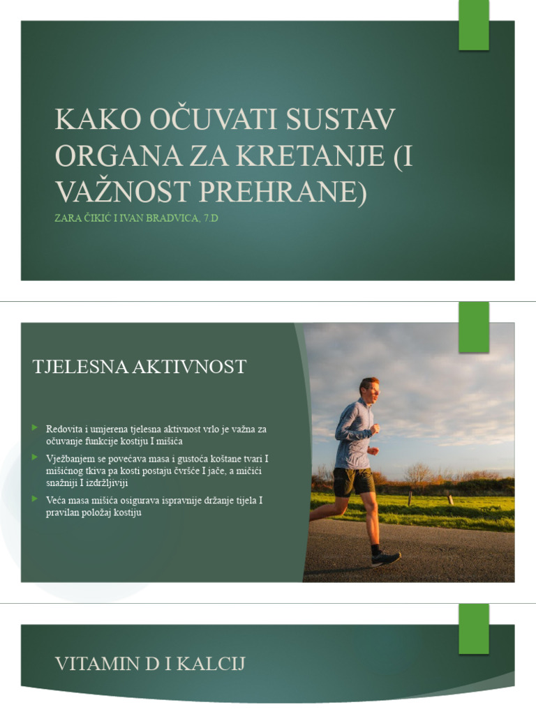 Kako Očuvati Sustav Organa Za Kretanje | PDF