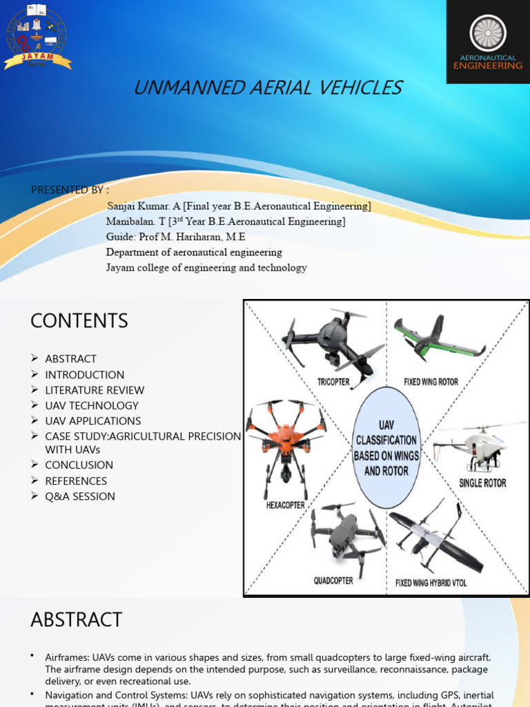 Unmanned Aerial Vehicles | PDF | Unmanned Aerial Vehicle | Agriculture
