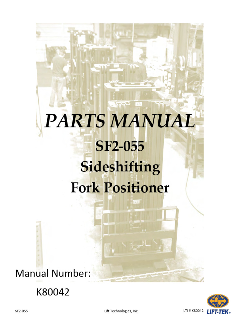 Fork Positioner Parts Guide | PDF | Technology & Engineering