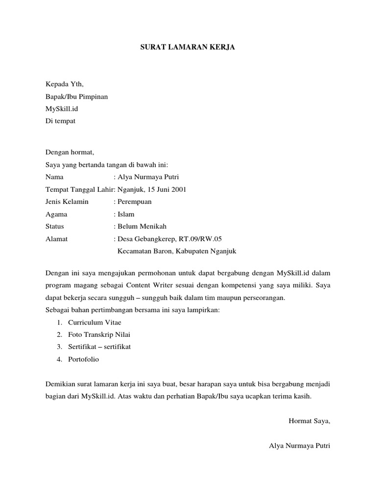 Resume Alya Nurmaya Putri | PDF