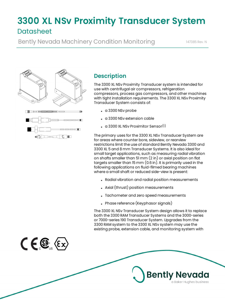 D-Agent - 1 - Work-104-S-Upload-3300 XL NSV Proximity Transducer System ...