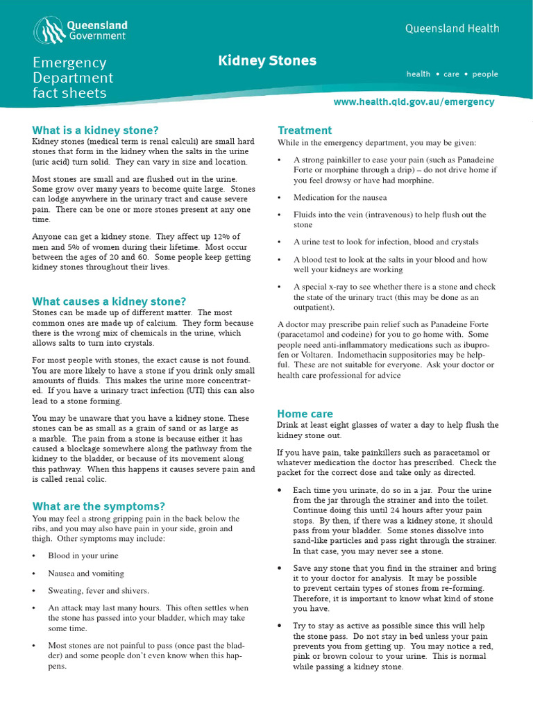 Ed-Kidney Stones | PDF | Kidney | Urology