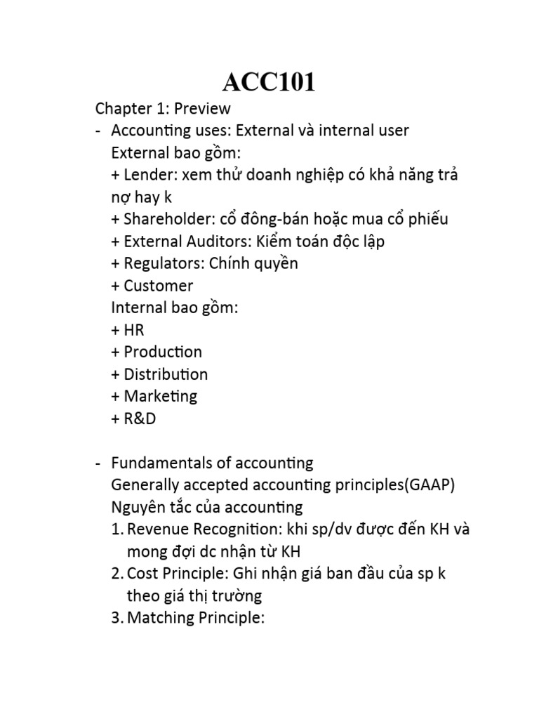 ACC101 | PDF
