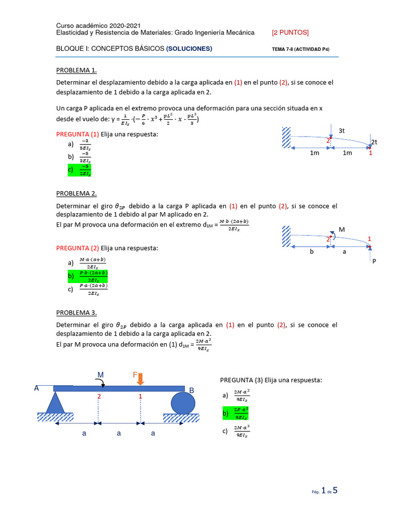 Ejercicios y Problemas Resueltos | PDF | Viga (Estructura ...