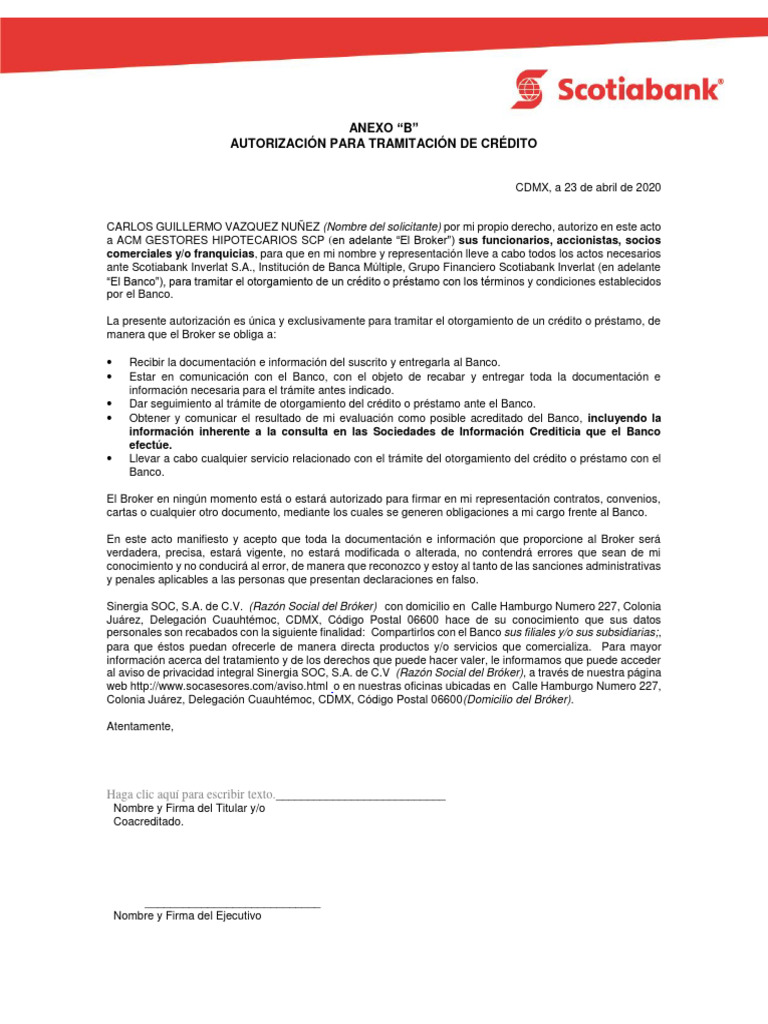 Anexo B | Descargar gratis PDF | Bancos | Ciudad de México