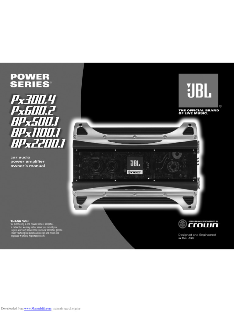 BPX 11001 | PDF | Loudspeaker | Amplifier