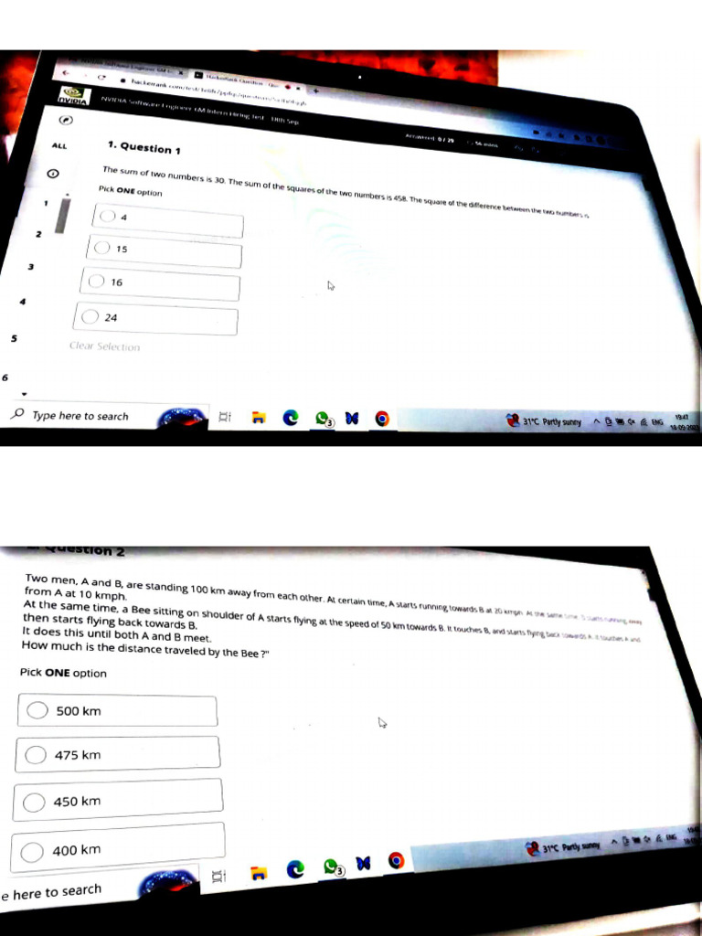 Nvidia Sep 23 OA Software | PDF