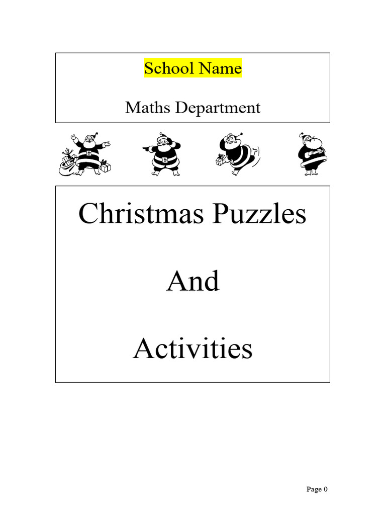 Christmas Maths Acitivity Booklet | PDF | Santa Claus