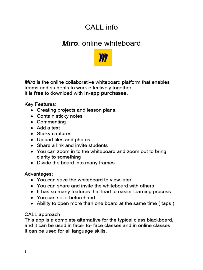 Info Miro | PDF | Computers