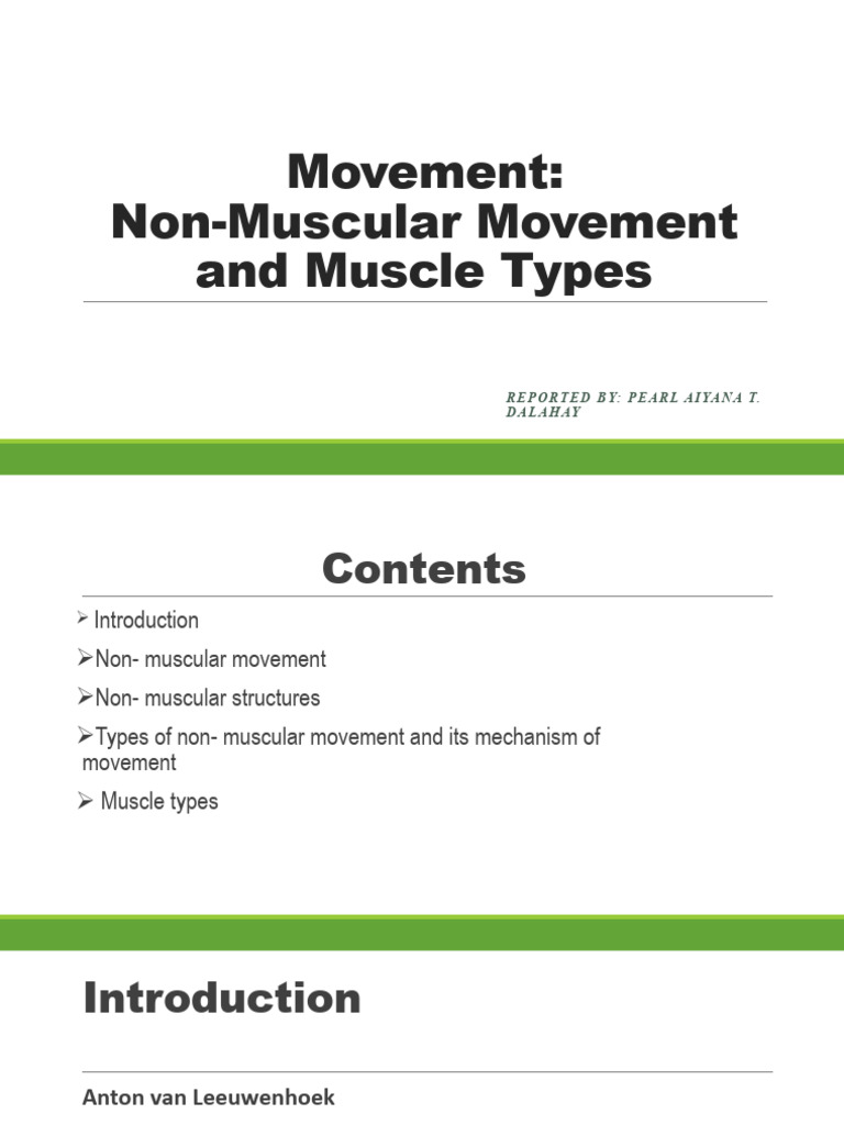 Non-Muscular Movement and Muscle Types (Dalahay) | PDF | Cytoskeleton ...