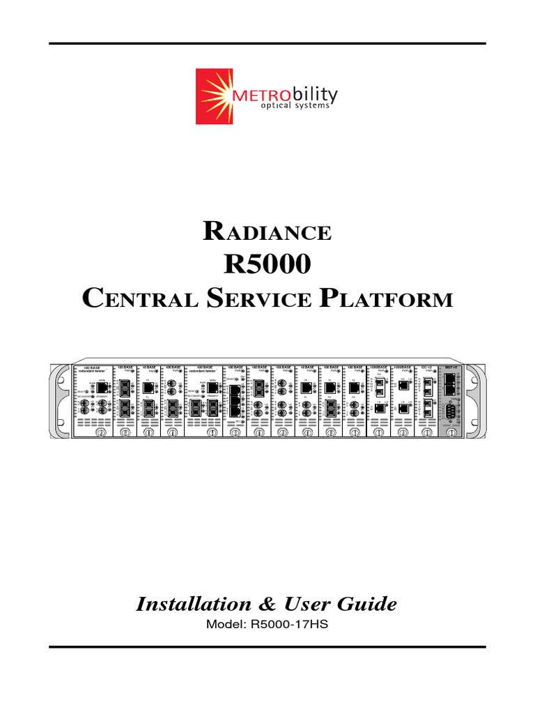 Radiance R5000 | PDF | Power Supply | Computer Network