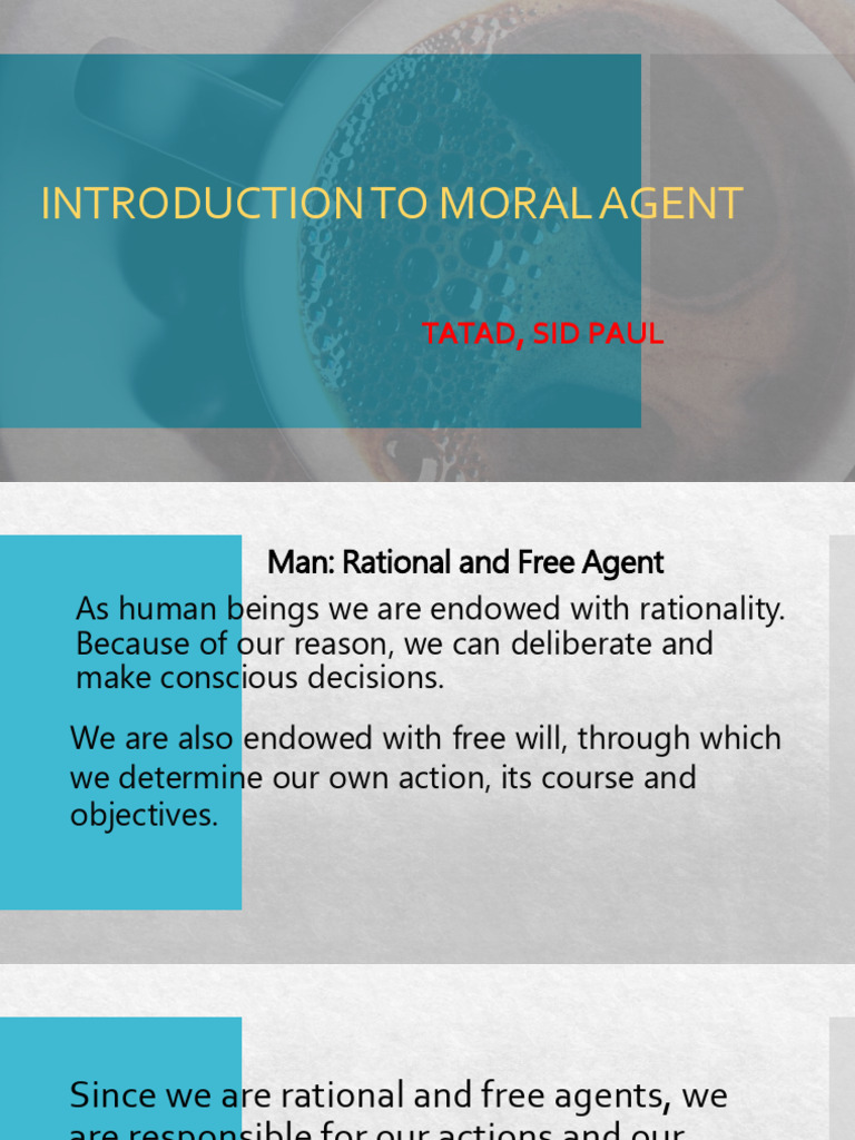 Introduction To Moral Agent | PDF | Free Will | Rationality