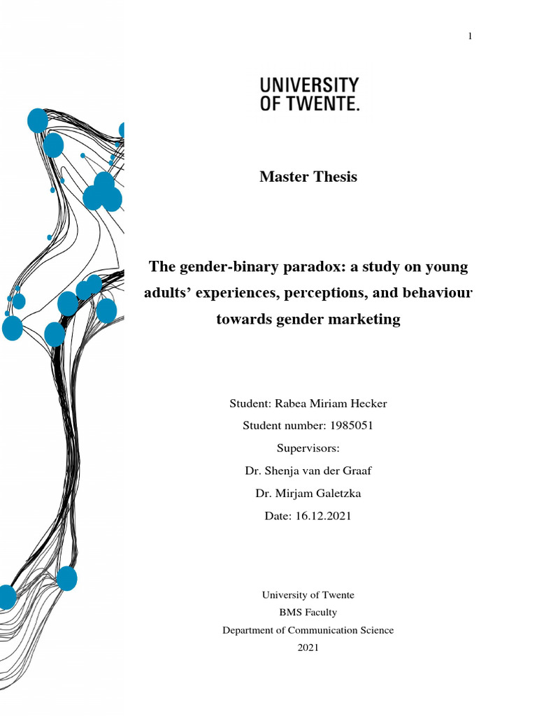 The Gender-Binary Paradox: A Study On Young Adults' Experiences ...