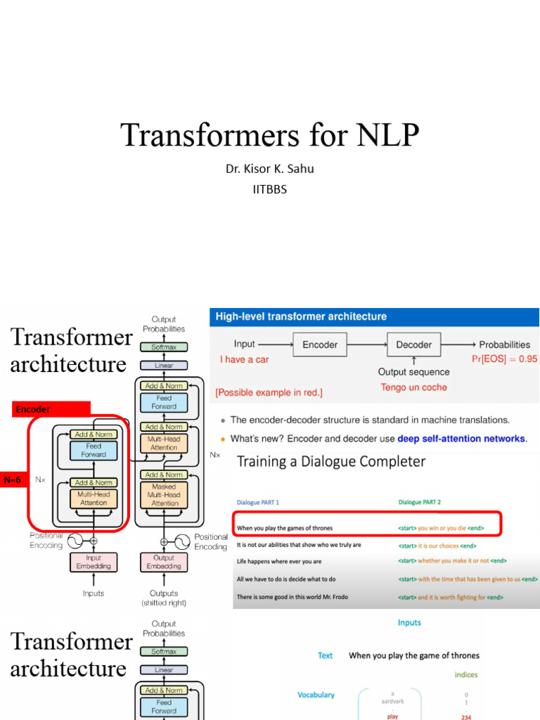Transformers for NLP: Architecture Overview | PDF | Art | Computers