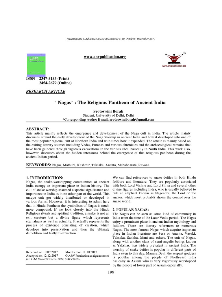Nagas The Religious Pantheon of Ancient | PDF | Indian Religions ...