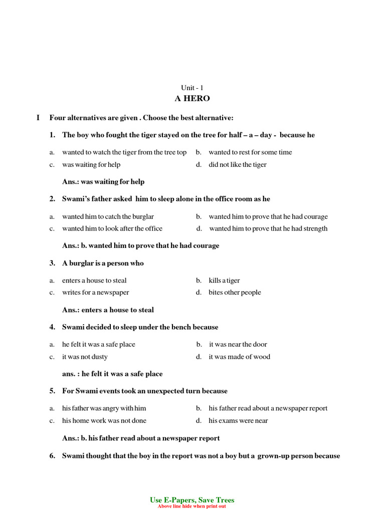 10th English Notes | PDF | Mercy | Heaven
