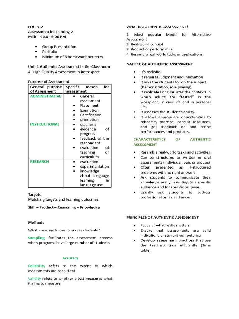 Edu 312 Midterm Reviewer | PDF | Educational Assessment | Rubric (Academic)