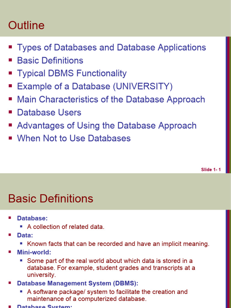 Introduction Part 1 | PDF | Databases | Data Model