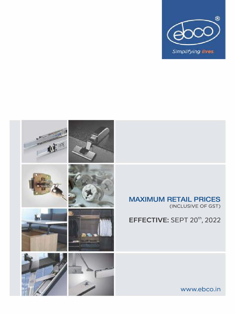 Ebco, Livsmart, Worksmart Peka & Zipco - Sept. 2022 MRP List ...