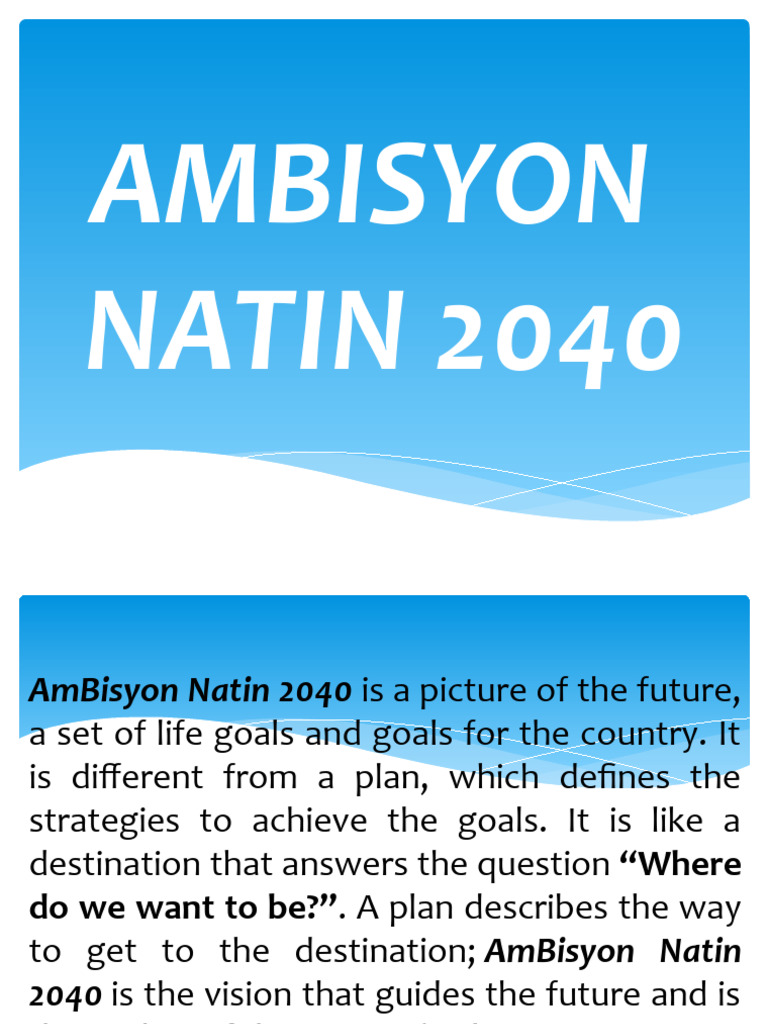 Ambisyon 2040 | PDF | Fiscal Policy | Taxes