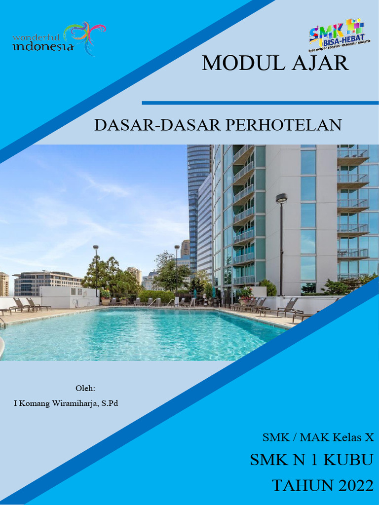 Modul Ajar 1 - Dasar-Dasar Perhotelan | PDF