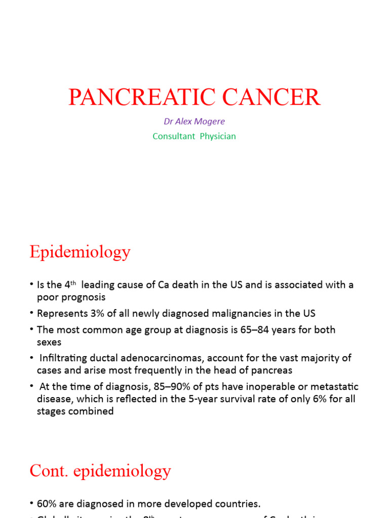 Cancer of Pancreas | PDF | Pancreatic Cancer | Pancreas
