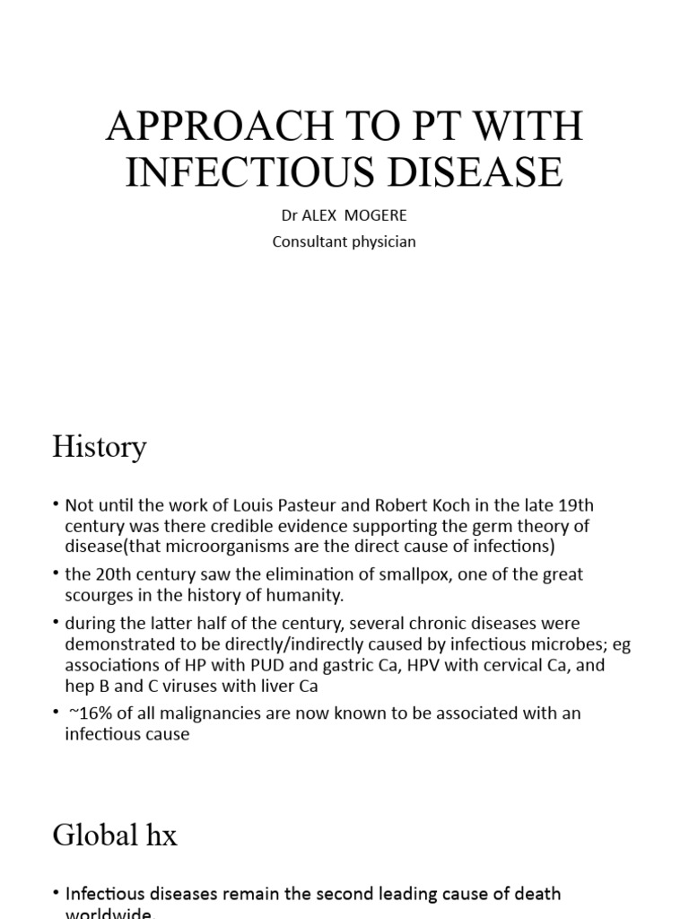 Infectious Disease Patient Approach | PDF | Infection | Microorganism